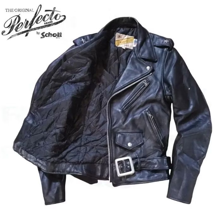 Jual Vtg Schott Perfecto 613 One Star Ramones Leather Biker Jacket X ...