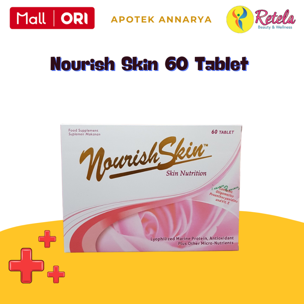 Jual Nourish Skin 1 Box 60 Tablet /Nutrisi Kulit/ Vitamin / Kusam ...