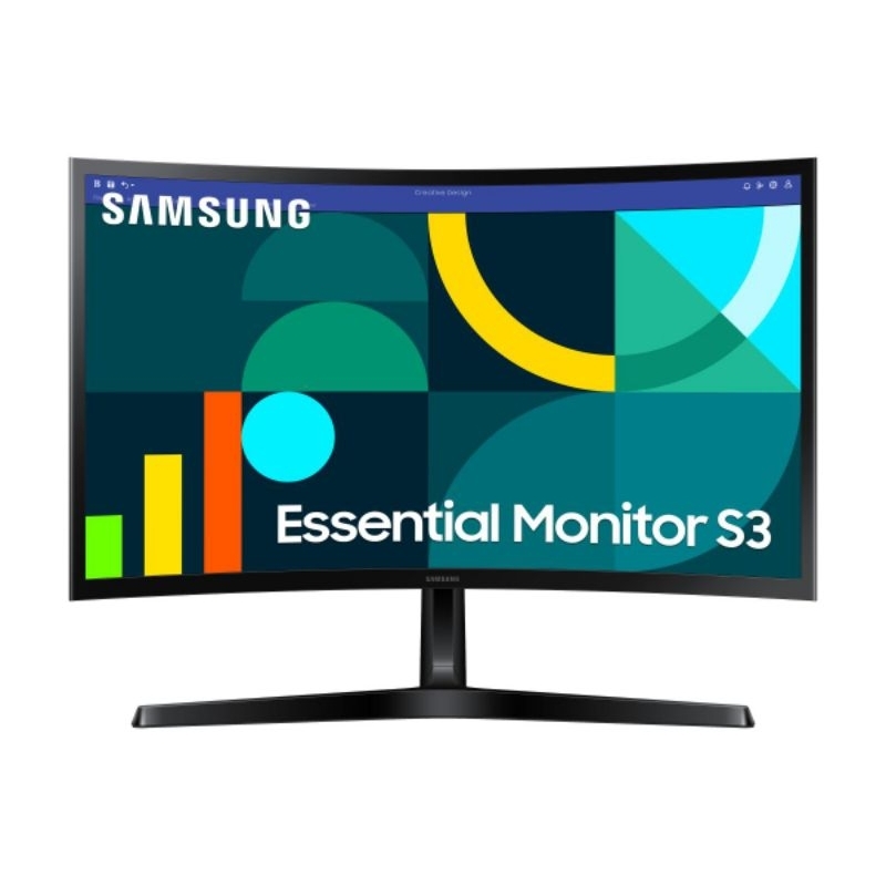 Jual Monitor Samsung LED S24D366 Curved FHD 100Hz Essential S3 S36D ...