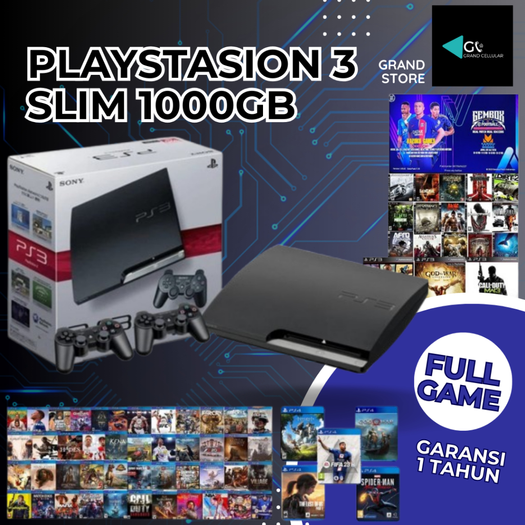 Jual PS3 SLIM HDD 1TB CFW TERBARU FREE REQUEST GAMES HARGA PROMO ...