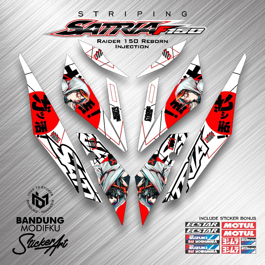 Jual STRIPING SATRIA FU INJEKSI / FR 31 / STIKER LIS VARIASI MOTOR ...