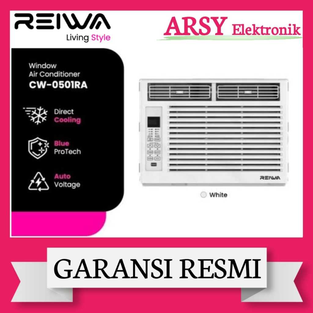 Jual AC WINDOW REIWA 1/2PK CW0501RA/REIWA AC WINDOW 1/2PK CW0501RA ...