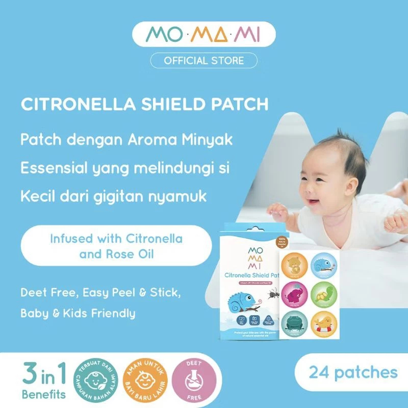 Jual MOMAMI CITRONELLA SHIELD PATCH STIKER ANTI NYAMUK TINGGAL TEMPEL ...