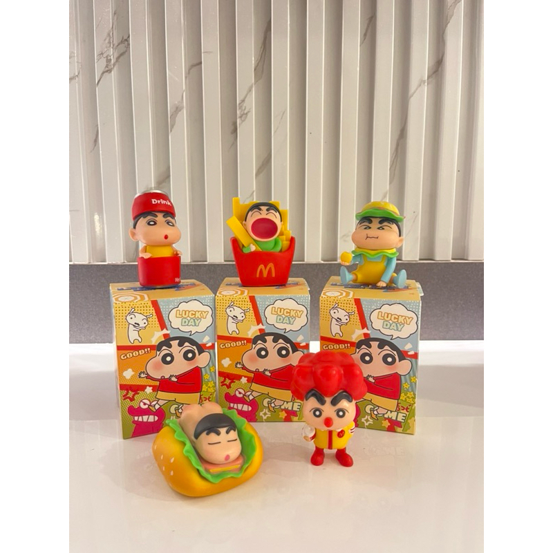 Jual Mainan Karakter Mini Figures Shinchan Karakter McDonald’s Blind ...