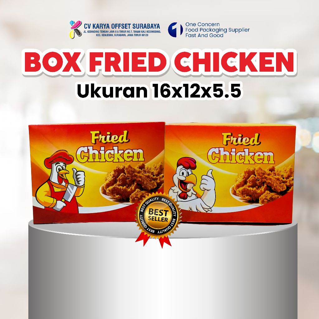 Jual Box Fried Chicken KFC ISI 50/Dus/kardus FriedChicken/Box ...