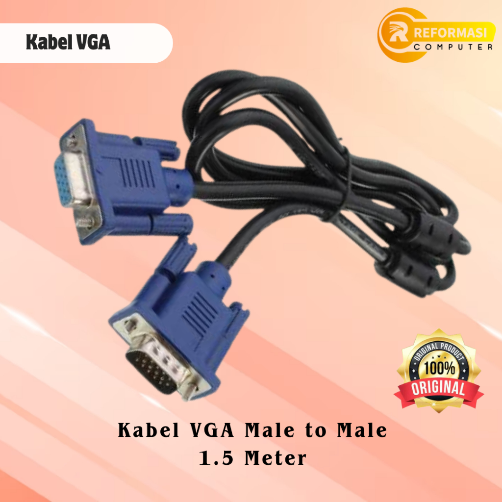 Jual MEJEC KABEL VGA 1,5M / VGA 1,5 METER / VGA 1,5 M DIGITAL | Shopee Indonesia