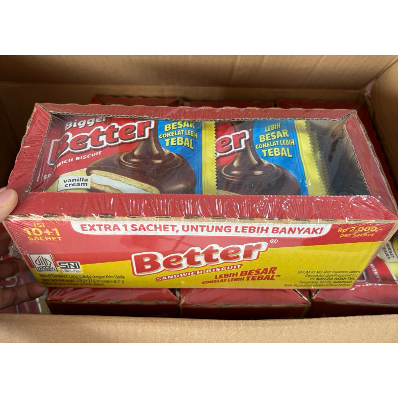 Jual agen distributor makanan ringan cemilan snack wafer biskuit better ...