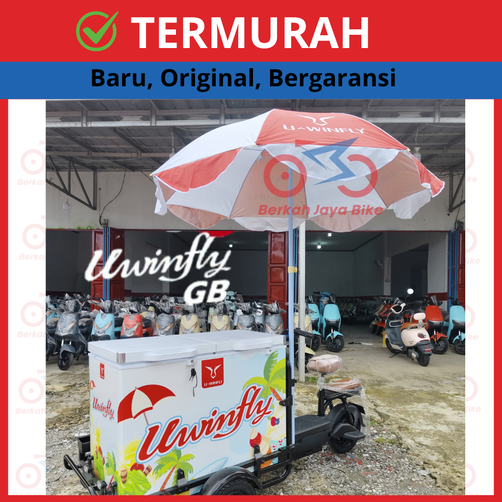 Jual Uwinfly GB - Gerobak Sepeda Listrik 48V/20aH Motor 600Watt Gerobak ...