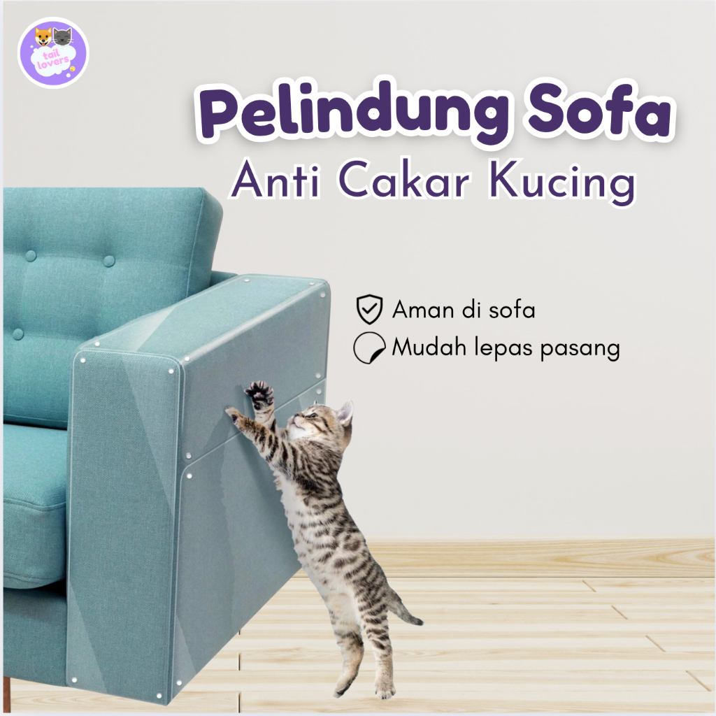 Jual Stiker Pelindung Sofa Perabot dari Cakar Kucing Garuk Kuku Cat ...