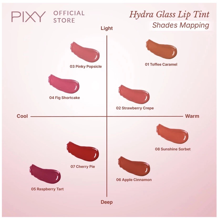 Jual PIXY Hydra Glass Lip Tint Glossy Staining Tahan Lama Lip Tint ...