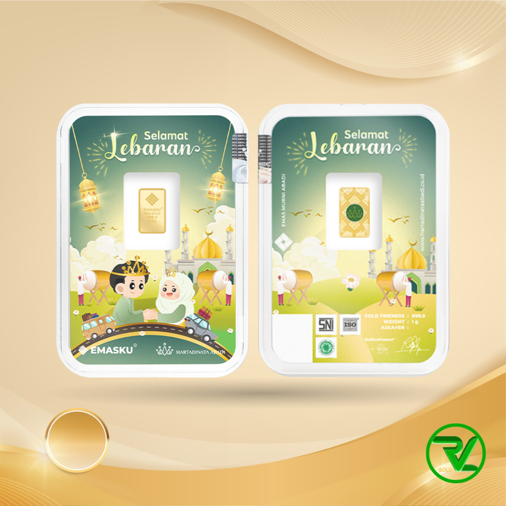 Jual RVL LOGAM MULIA EMASKU HARTADINATA LEBARAN SERIES 1 GR | Shopee ...