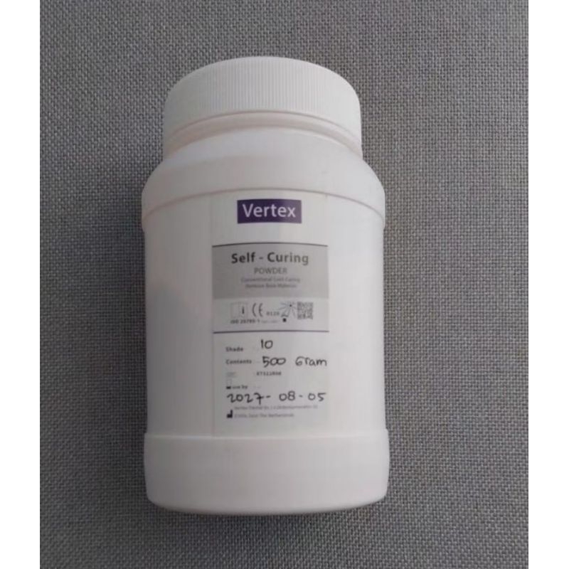 Jual 1 Botol Dental Lab Powder Vertex Self cure atau Heat Cure Acrylic ...
