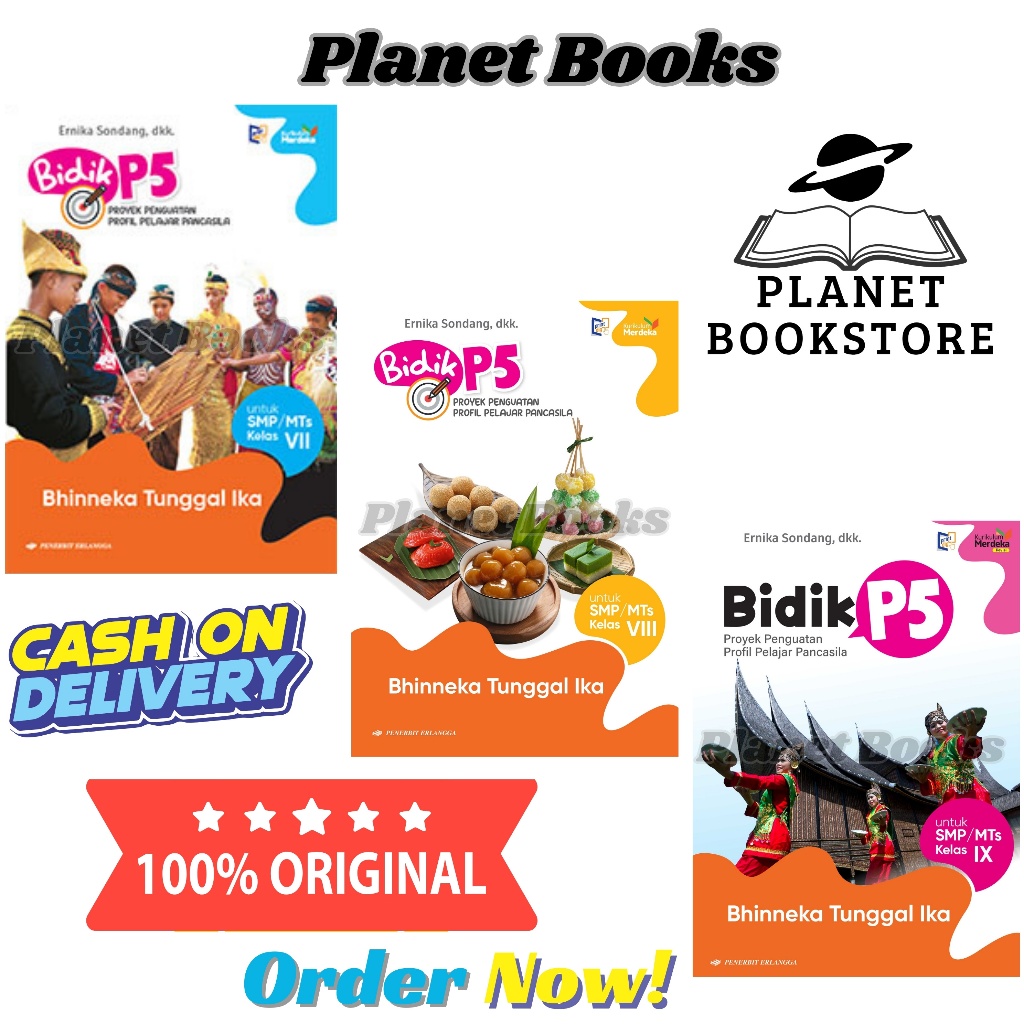 Jual BUKU BIDIK P5 BHINNEKA TUNGGAL IKA KELAS 1,2,3 7,8,9 SMP/MTS PENERBIT ERLANGGA KURIKULUM ...