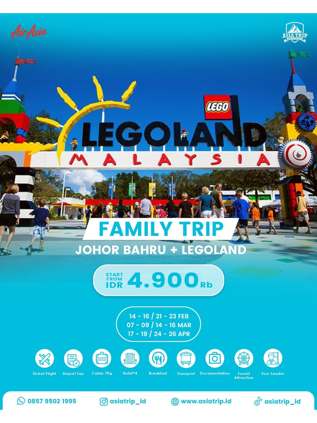 Jual Family Trip Johor Bahru + Legoland, Malaysia | Shopee Indonesia