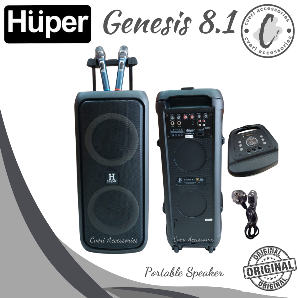 Jual Huper Genesis 8.1 Partybox Portable Speaker Original Genesis-8.1 ...