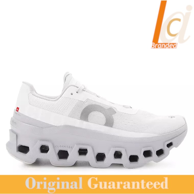 Jual On Cloudmonster Running Shoes 100% ORIGINAL - White Glacier ...