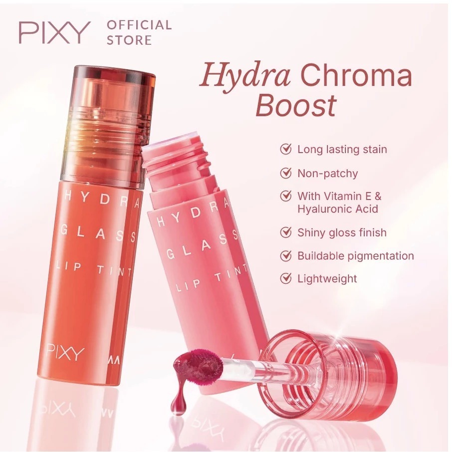 Jual PIXY Hydra Glass Lip Tint Glossy Staining Tahan Lama Lip Tint ...