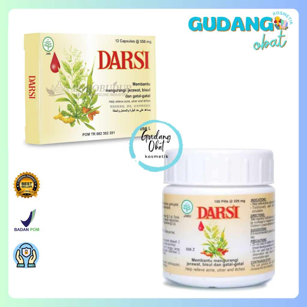 Jual Darsi Pill 100'S, Darsi Kaspul 12'S - Obat Jerawat Bisul Kudus ...