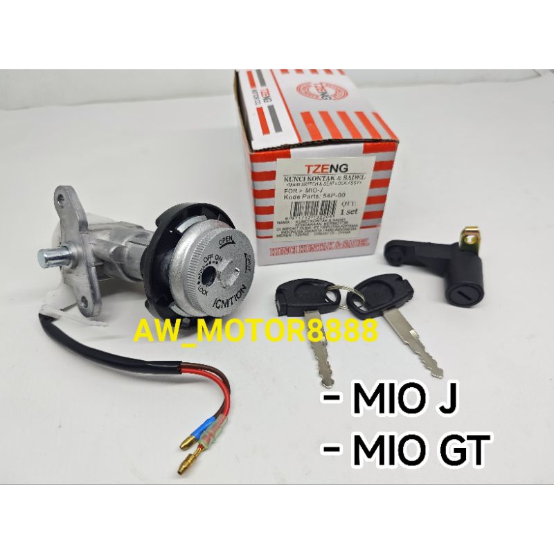Jual KUNCI KONTAK KOMPLIT MIO J / MIO GT KEYSET ASSY KOMPLIT KUNCI ...