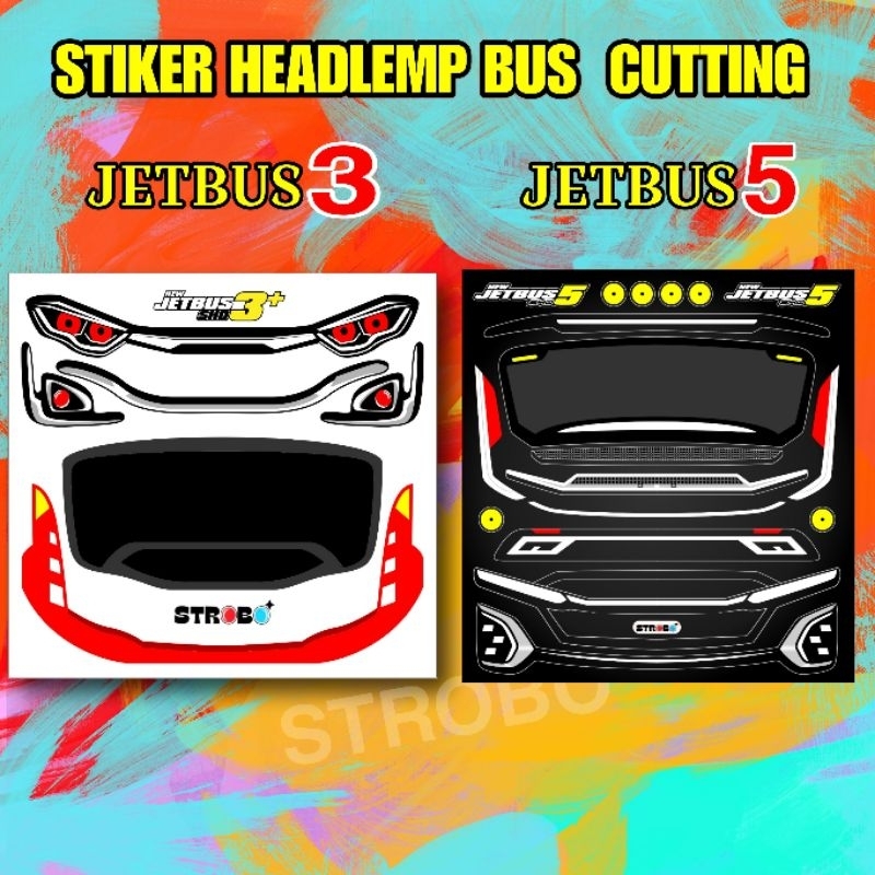 Jual Stiker miniatur bus jetbus5 jetbus3 cutting Laminasi glosy free ...