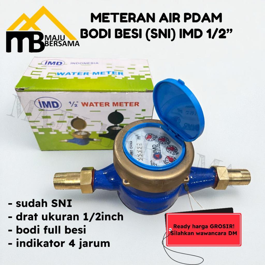 Jual Meteran Air Meteran PDAM Rumah Tangga Bodi Besi sudah SNI | Shopee ...