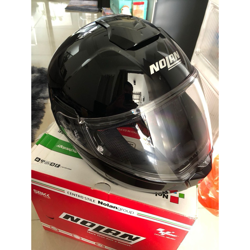 Jual (LIKE NEW) Helm Nolan Modular N903 Black + Intercom | Shopee Indonesia