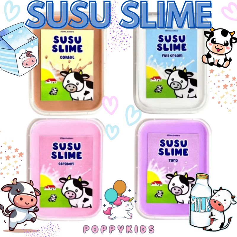 Jual SUSU SLIME / TOFU SLIME / ( FREE SLIME ACT ) / BY POPPY SLIME | Shopee Indonesia