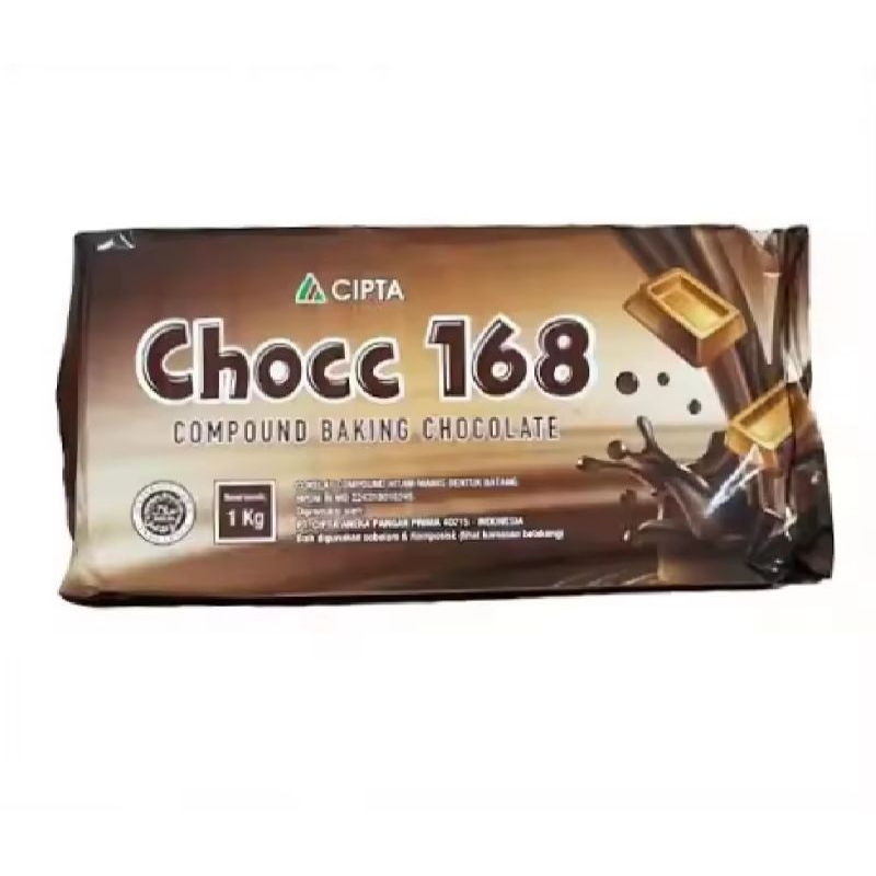 Jual Chocc168 Compound Baking 1kg /Coklat Compound choc168 Coklat ...