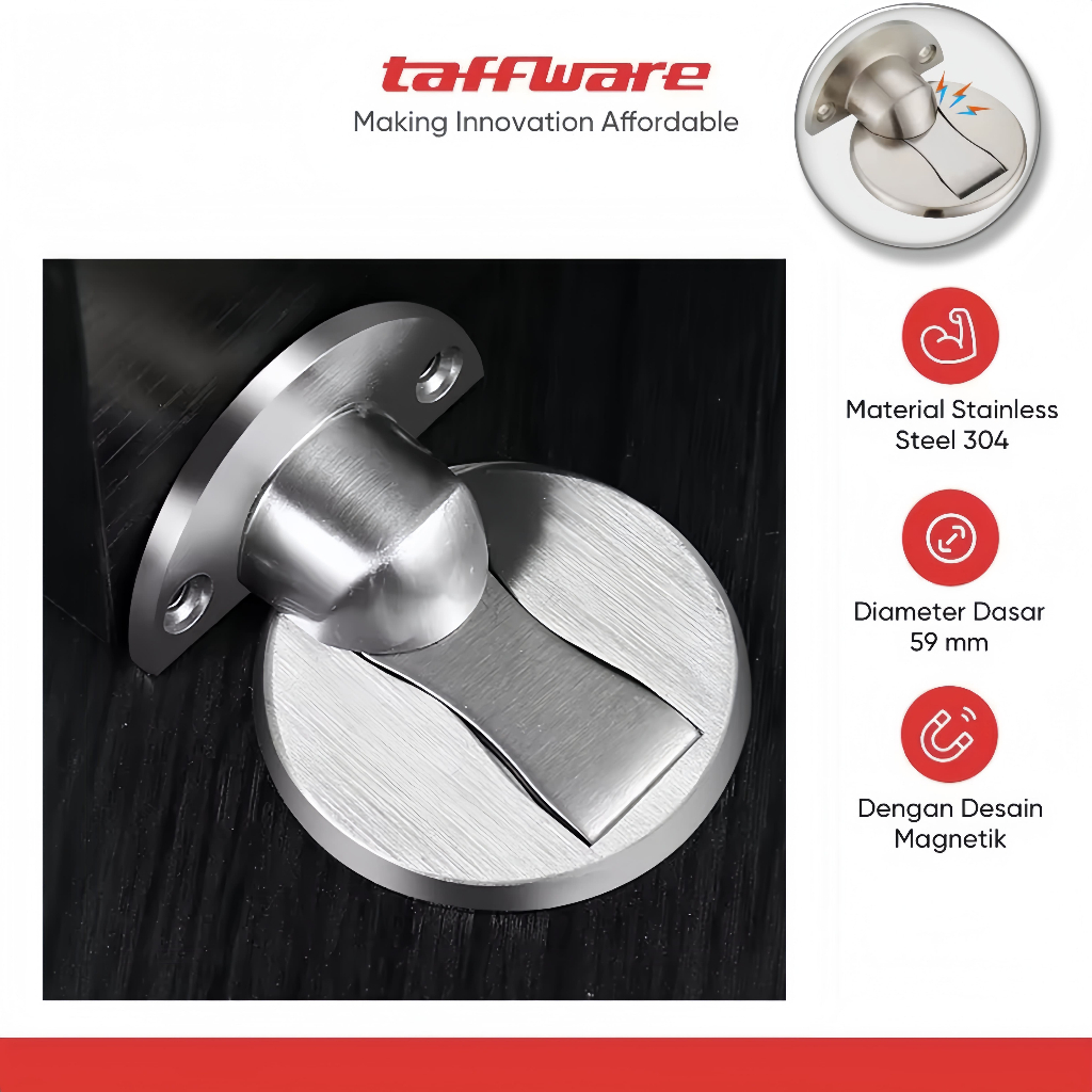 Jual TaffHOME Penahan Pintu Magnet Pintu Ganjal Pintu Magnetic Door ...