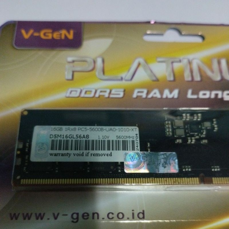 Jual Memory Komputer/Ram V-Gen DDR5 16GB PC-5600 | Shopee Indonesia