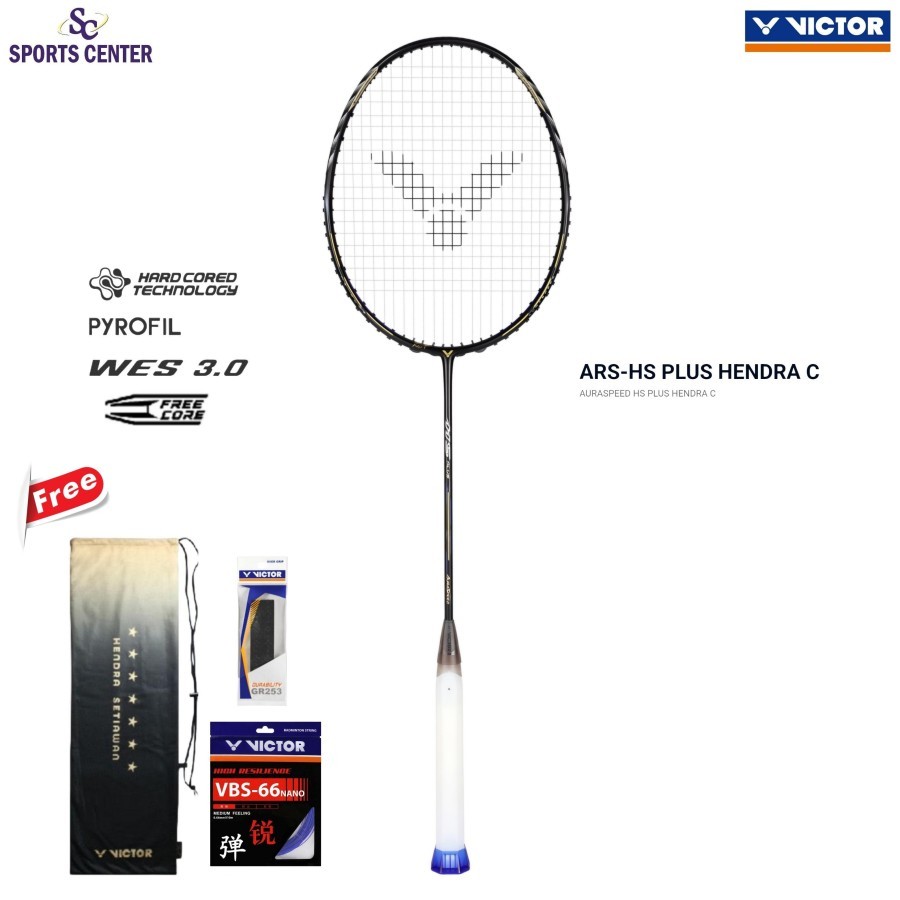 Jual New Raket Badminton Victor Auraspeed HS Plus Hendra Setiawan / ARS ...
