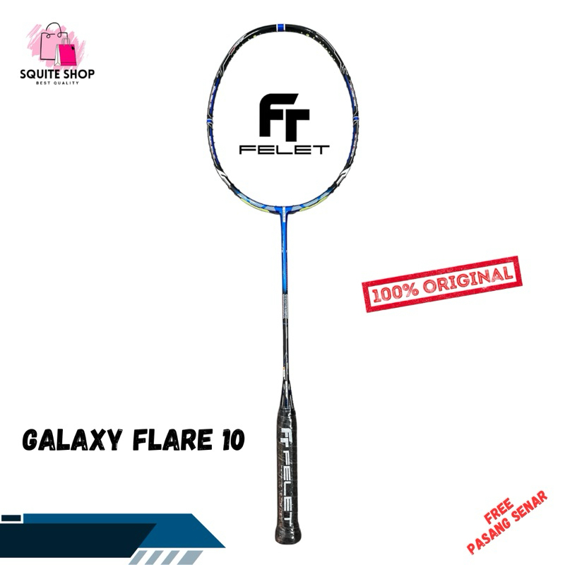 Jual RAKET FELET GALAXY FLARE AEROMARS 10 ORIGINAL BADMINTON | Shopee ...