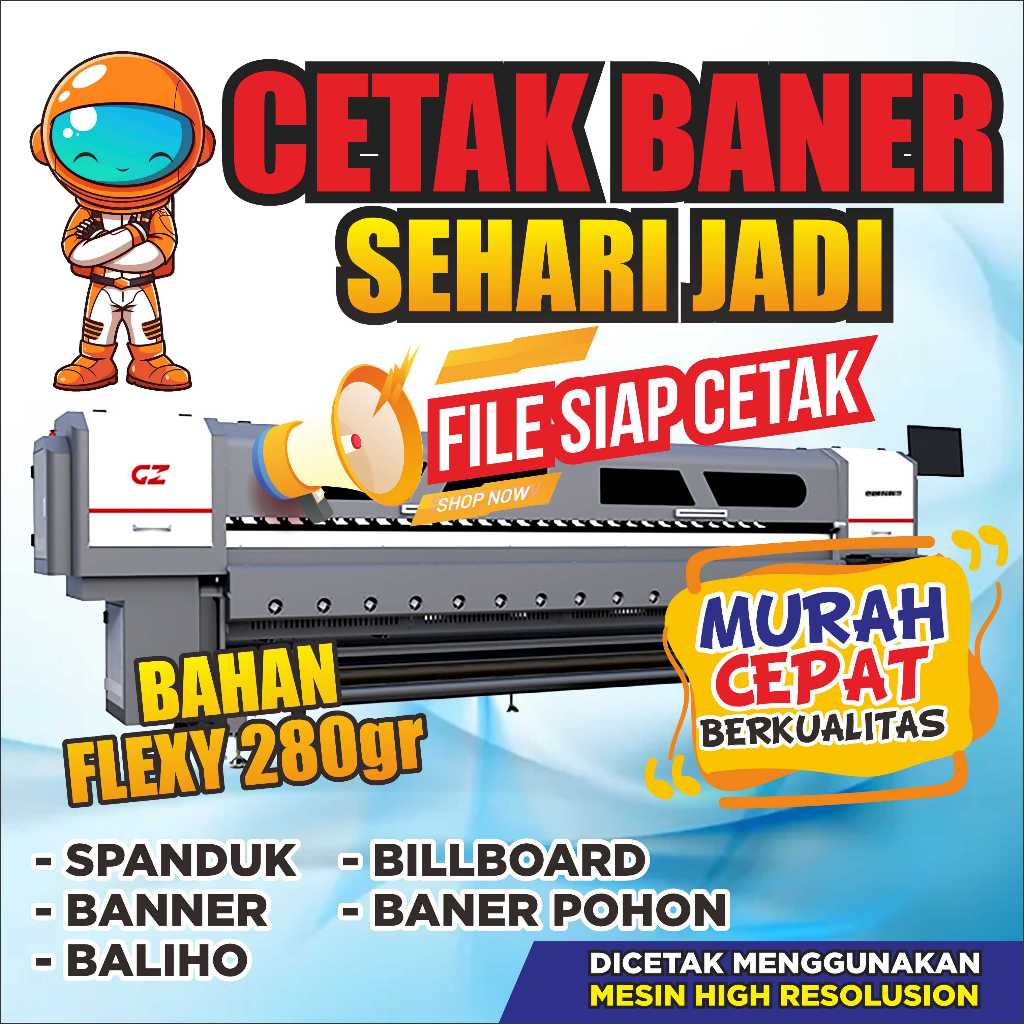 Jual Cetak Spanduk | Banner | Baliho | Backdrop Bahan Flexy 280gsm-Murah Cepat Berkualitas ...