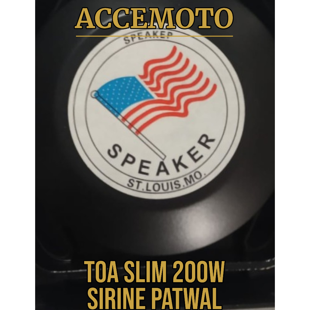 Jual Federal Signal Toa Sirine Speaker Slim 200w TS200n patwal sirene ...