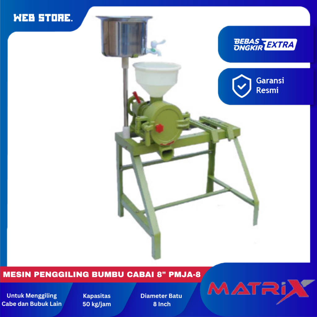 Jual Mesin Giling Cabe 8" PMJA Mesin Penggiling Bumbu Cabai 8 Inch ...