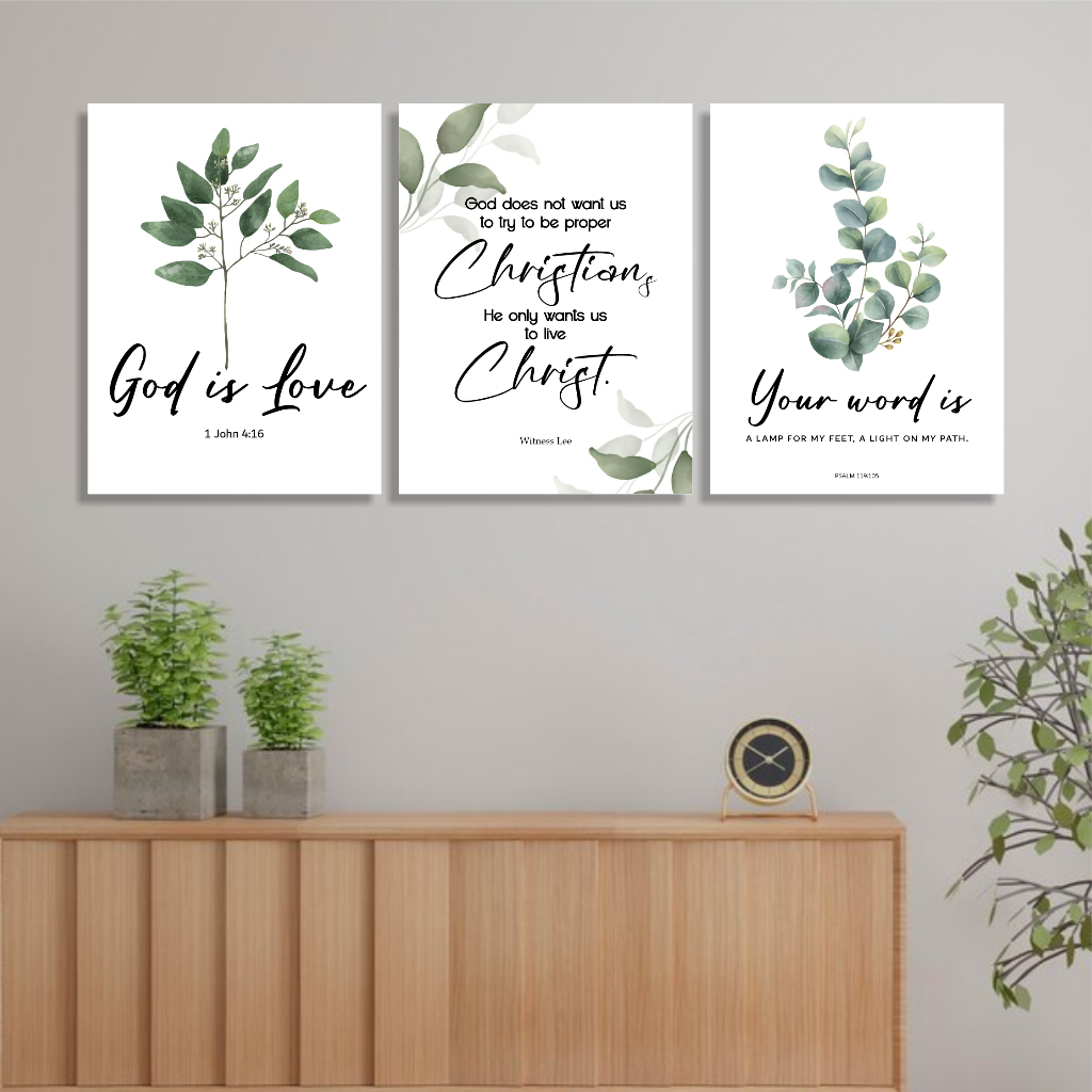 Jual LegnaStore - Hiasan Dinding Poster Kayu Kristen Aesthetic Kutipan ...