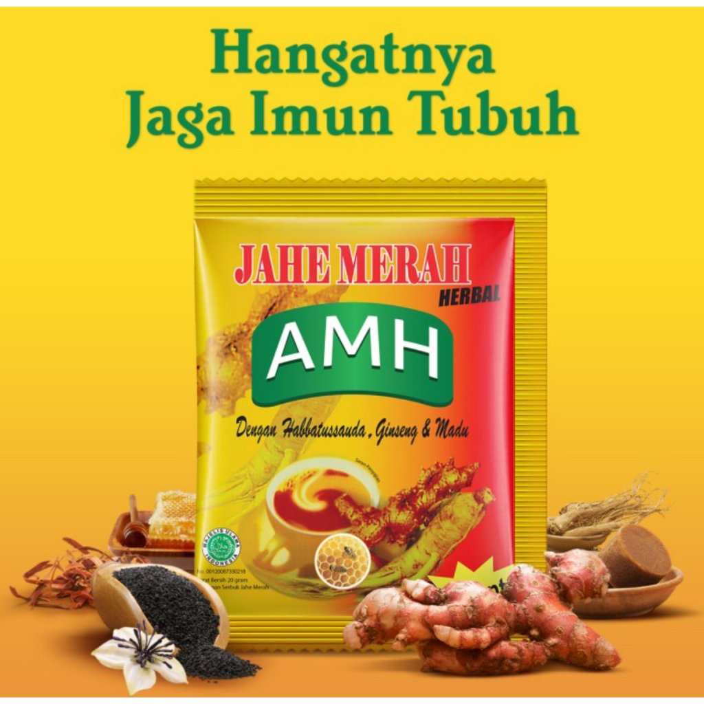Jual Jahe Merah AMH 1 Renceng – Solusi Sehat dalam 10 Sachet | Shopee ...