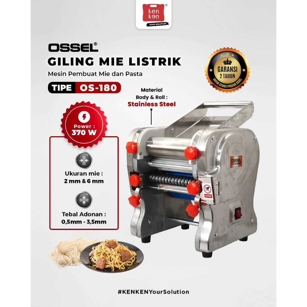 Jual OSSEL Giling Mie Listrik Mesin Gilingan Mie Listrik Mesin Ampia ...