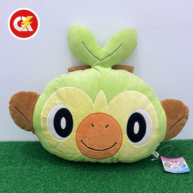 Jual Bantal Boneka Pokemon Grookey Face Cute Original Pokemon Banpresto ...