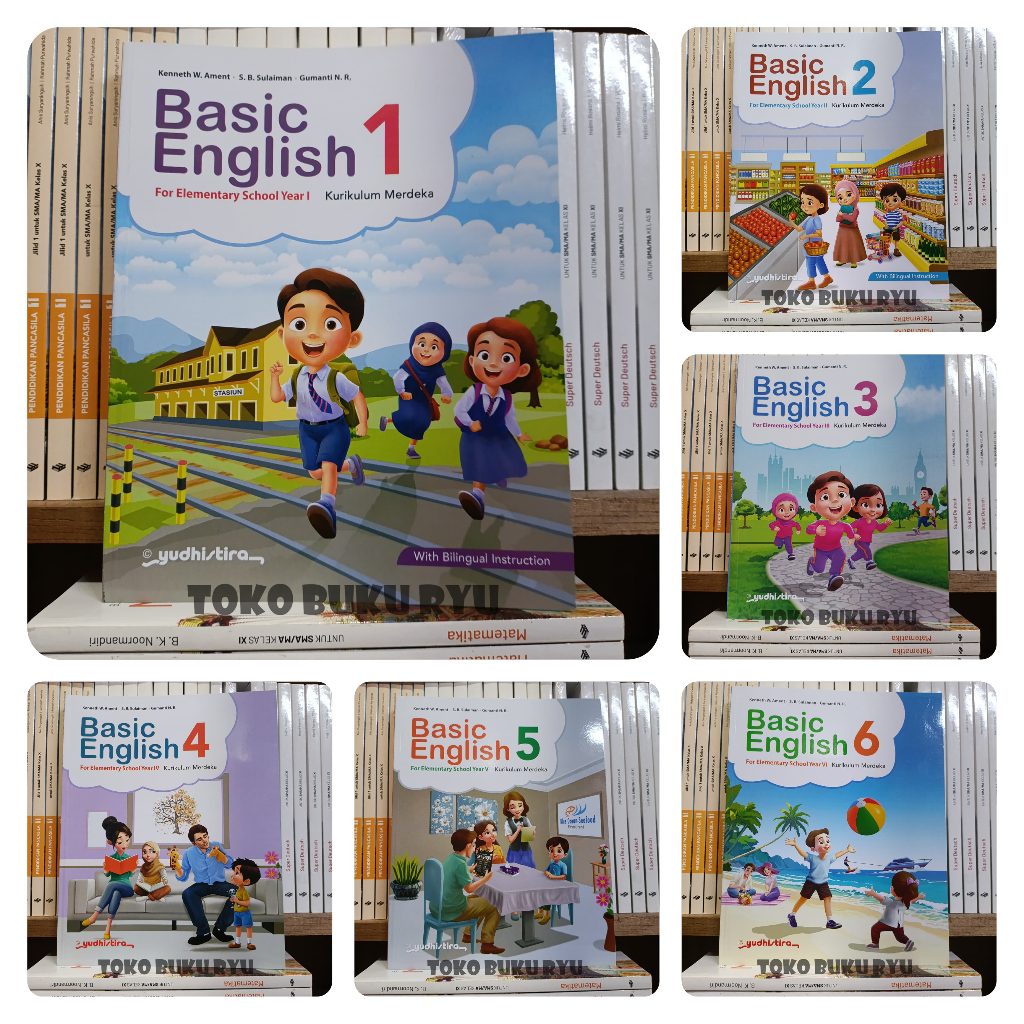Jual Buku Basic English SD Kelas 1 2 3 4 5 6 Kurikulum Merdeka revisi ...