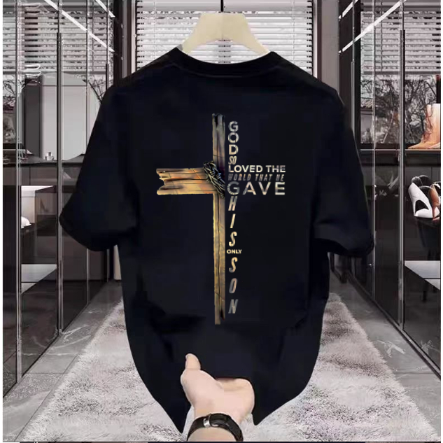 Jual 【Kaos Distro Pria】 Baju natal dpnblkg salib kaos murah sablon ...