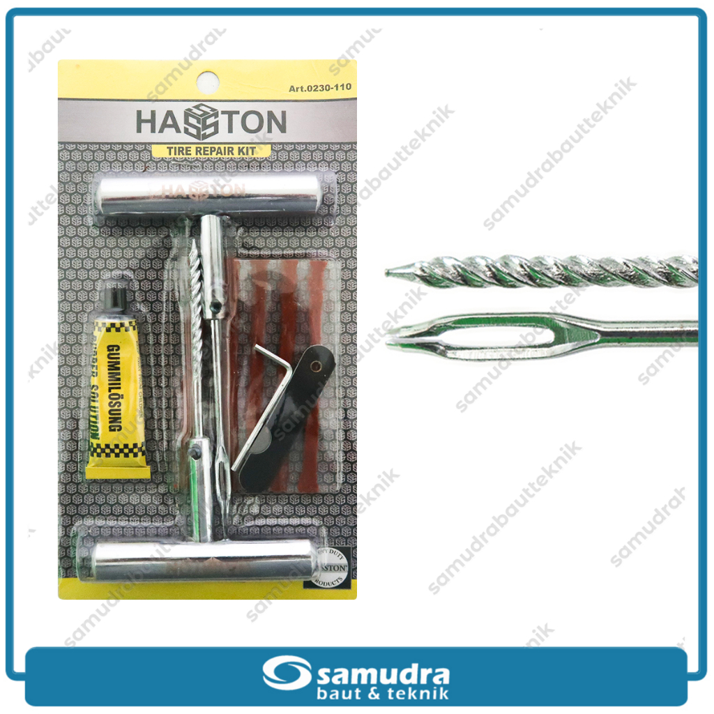 Jual HASSTON 0230-110 Set Alat Tambal Ban Tubles Gagang Besi Tire ...