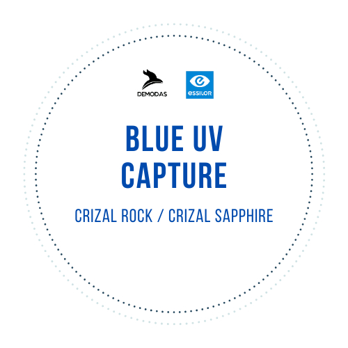 Jual Demodas Lensa Essilor Blue UV Capture UV Filter Crizal Rock 1.56 ...