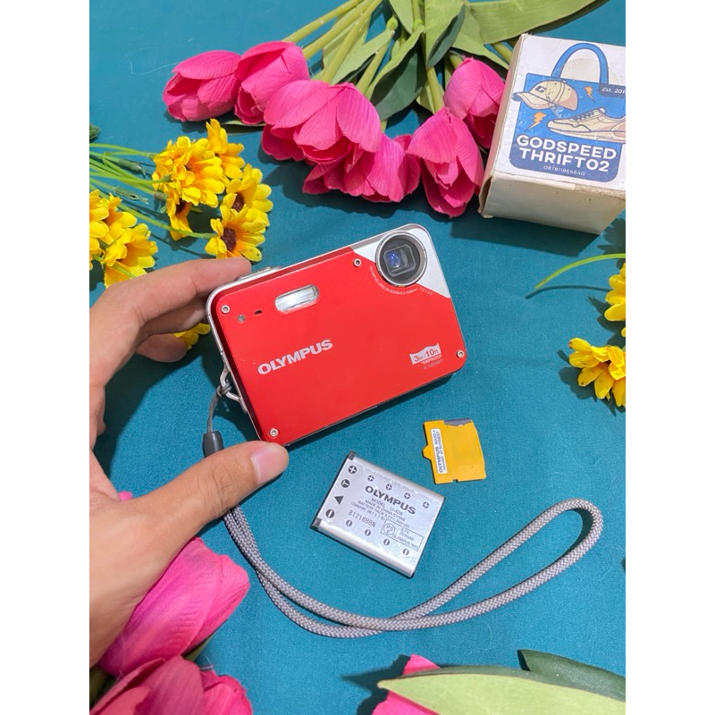 Jual Camera Digital Olympus X-560WP Red series 10.0 MegaPixels 3x ...