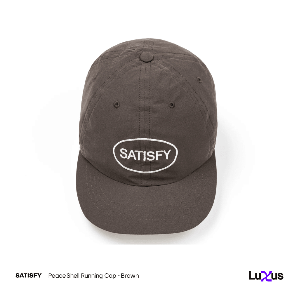 Jual (NEW ORIGINAL) Satisfy PeaceShell Running Cap - Brown | Shopee Indonesia