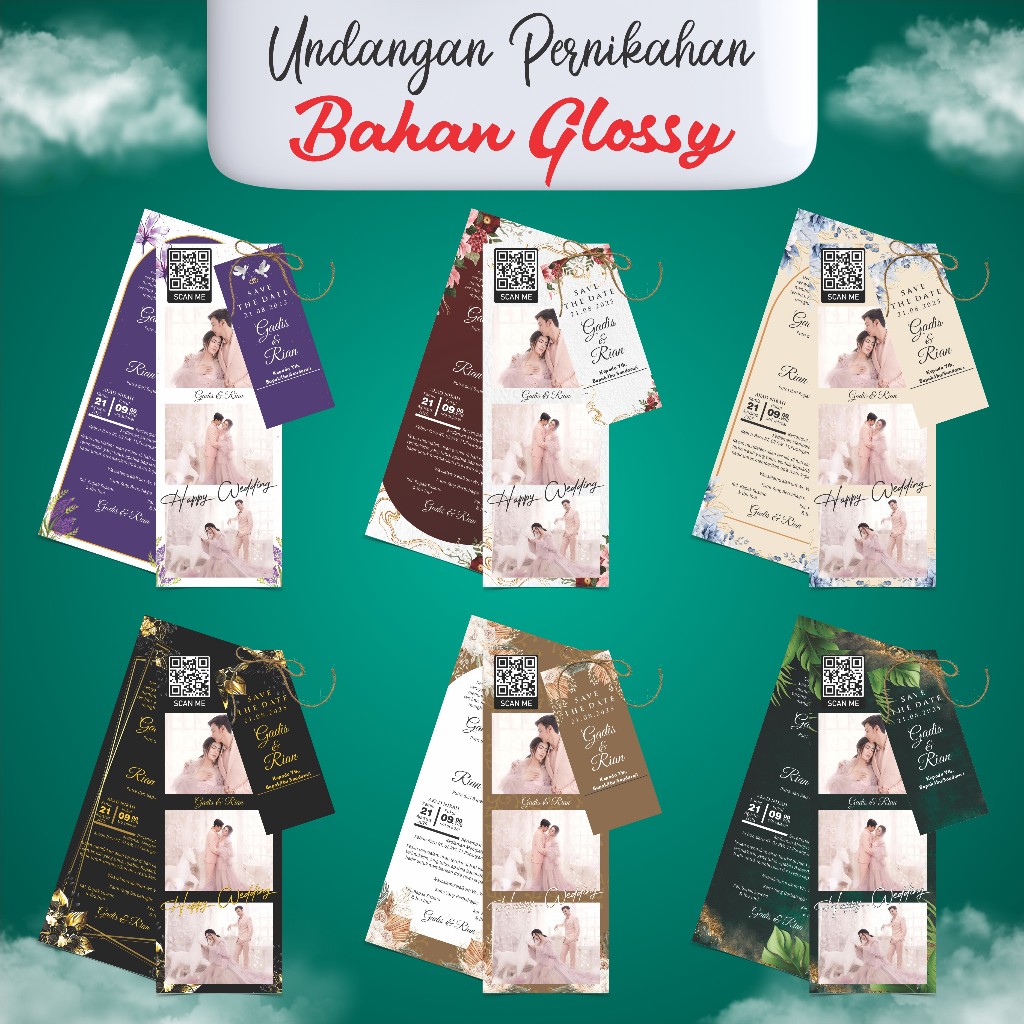 Jual Undangan Pernikahan Hang Tag Murah Elegan Unik Kekinian Murah ...