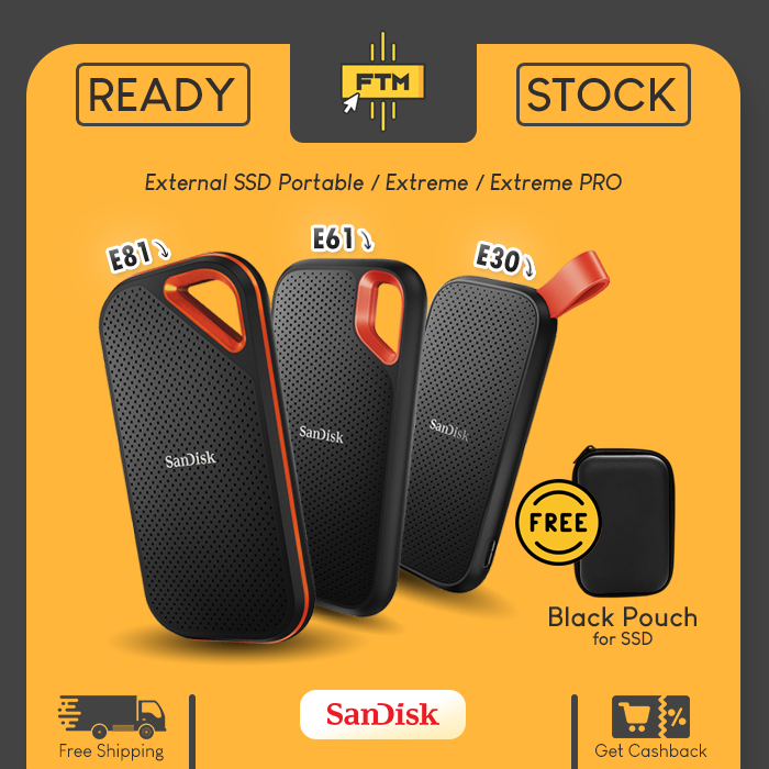 Jual SanDisk 4TB 2TB 1TB 500GB 480GB SSD Portable / Extreme / Extreme PRO | Shopee Indonesia