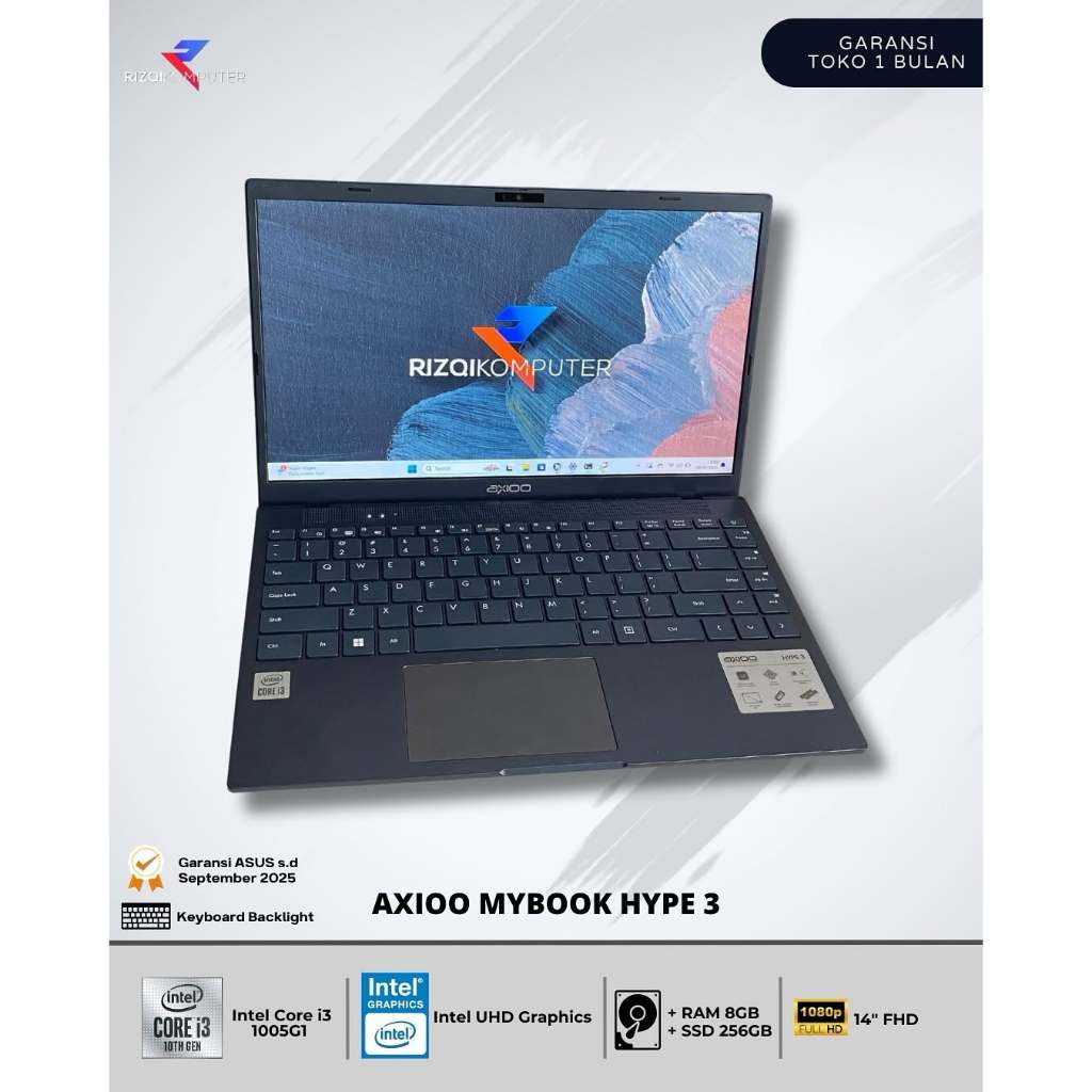 Jual Axioo MyBook Hype 3 Intel Core i3-1005G1 Ram 8GB SSD 256GB bangh | Shopee Indonesia