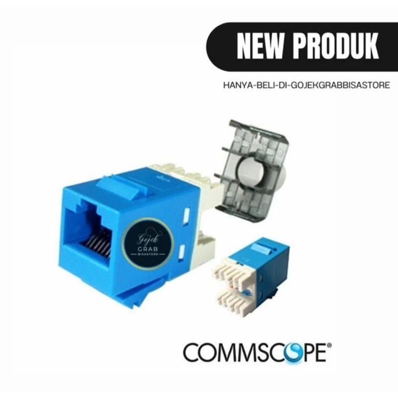 Jual AMP COMMSCOPE SL SERIES RJ45 female JACK CAT6 ALMOND - MODULAR ...