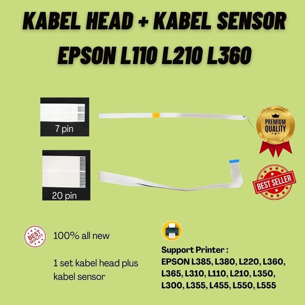 Jual Cable Flexible Head + Sensor Carriage EPSON L385, L380, L360, L365 ...
